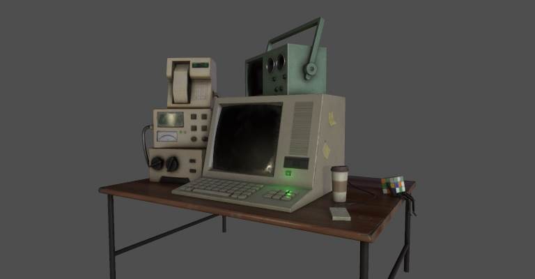 ArtStation - Computer Desk