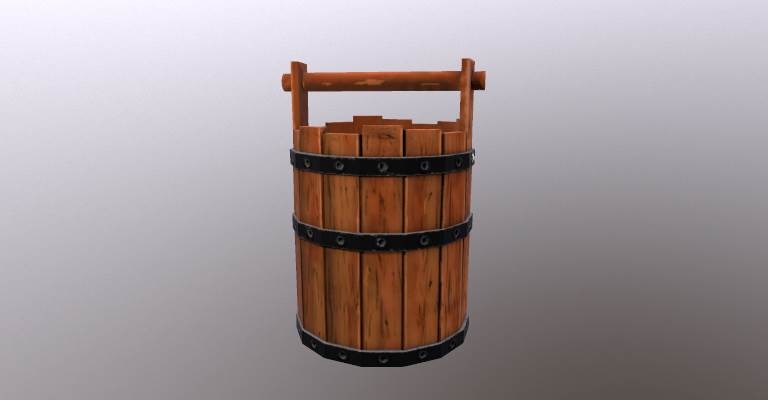 ArtStation - Wooden Bucket - Painterly Style