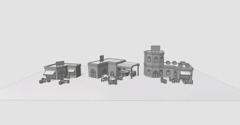 ArtStation - Game art buildings - Work in Progress