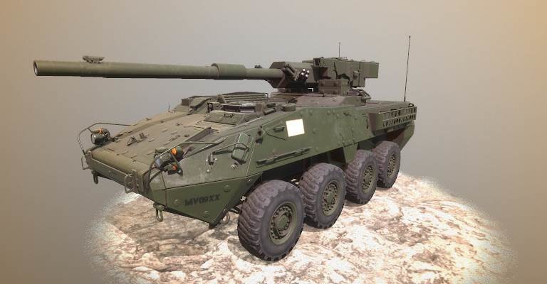 ArtStation - Stryker 1128 MGS