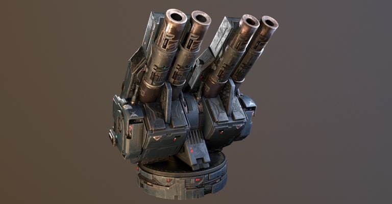 ArtStation - Sci-Fi Turret