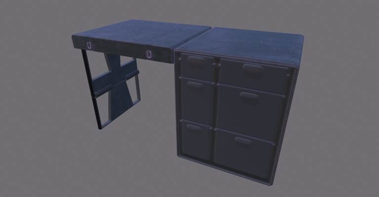 ArtStation - Army Field Desk
