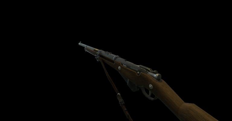 ArtStation - worldwar2 rifle low poly