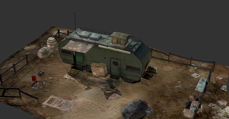 ArtStation - Game scene - Assets compiled together