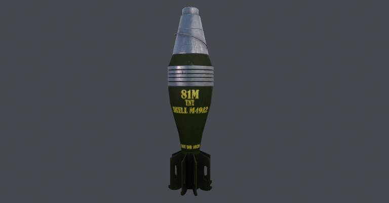 ArtStation - M49A2 Mortar Shell