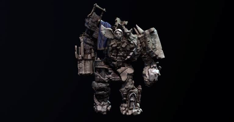 ArtStation - Castle Golem - Castlevania los 2