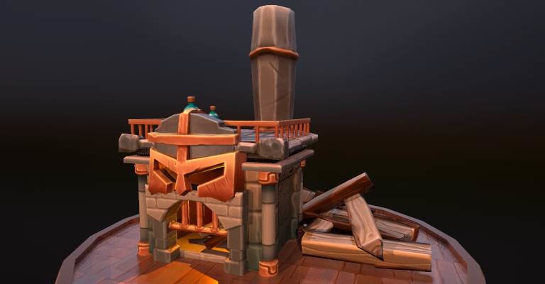 ArtStation - Dwarf furnace