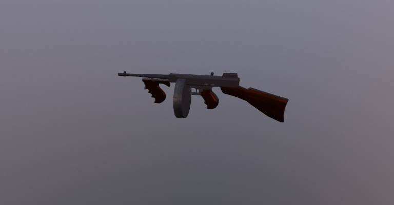 ArtStation - Thompson submachine gun