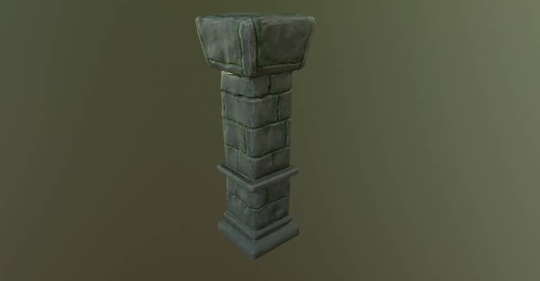 ArtStation - Stylized Stone Pillar