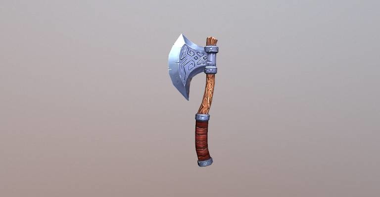 ArtStation - Hand Axe Prop