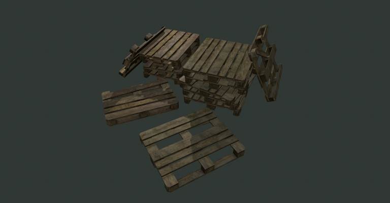 ArtStation - wooden pallets