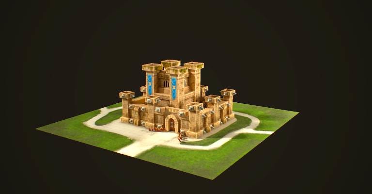 ArtStation - Stylized Medieval Castle