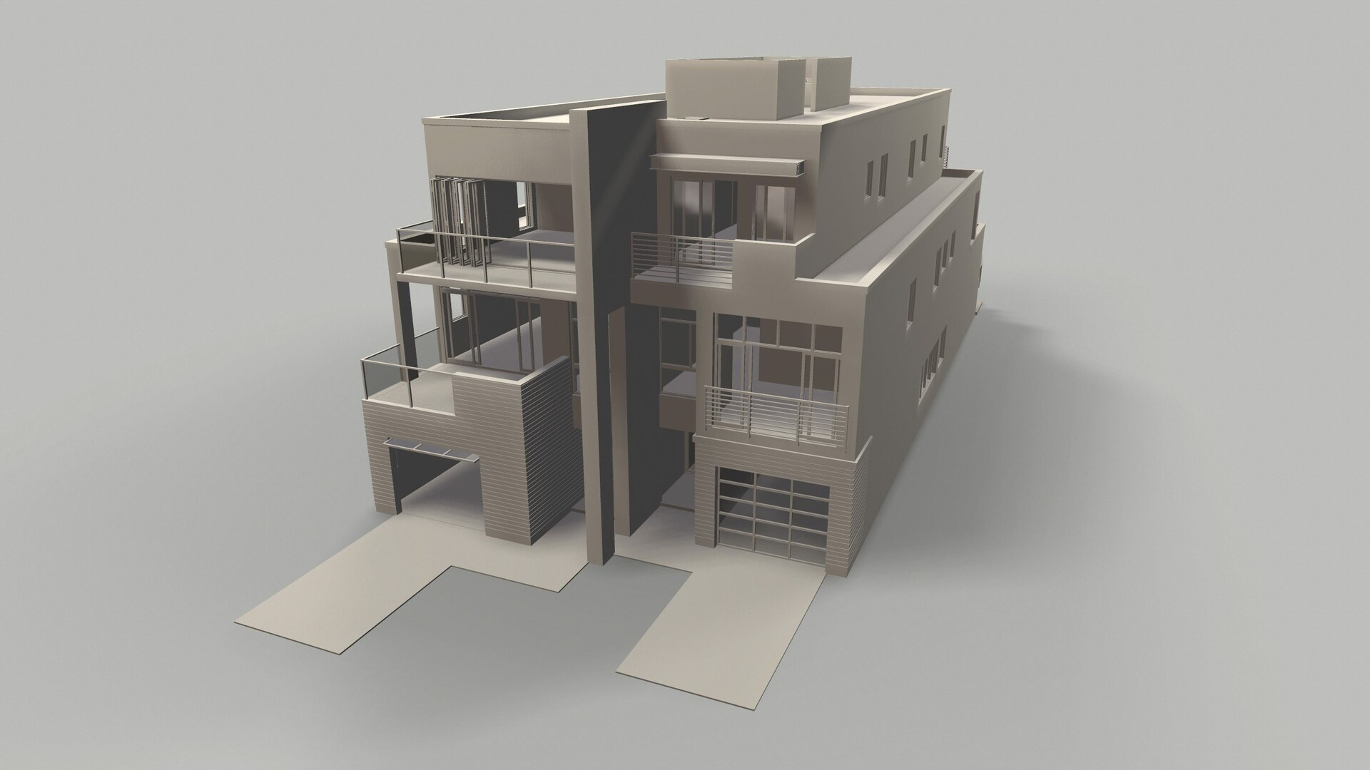 ArtStation - J&M Triplex Home