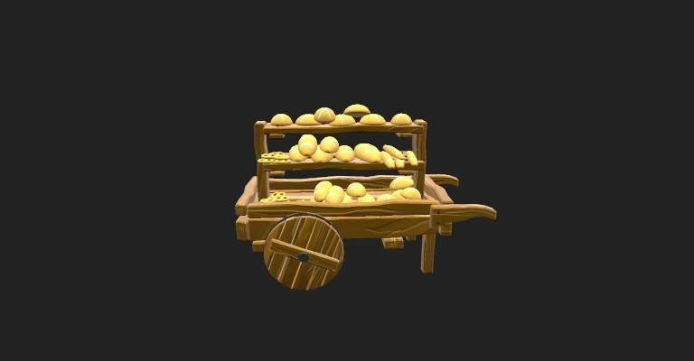 ArtStation - Cartoony Bakery Cart