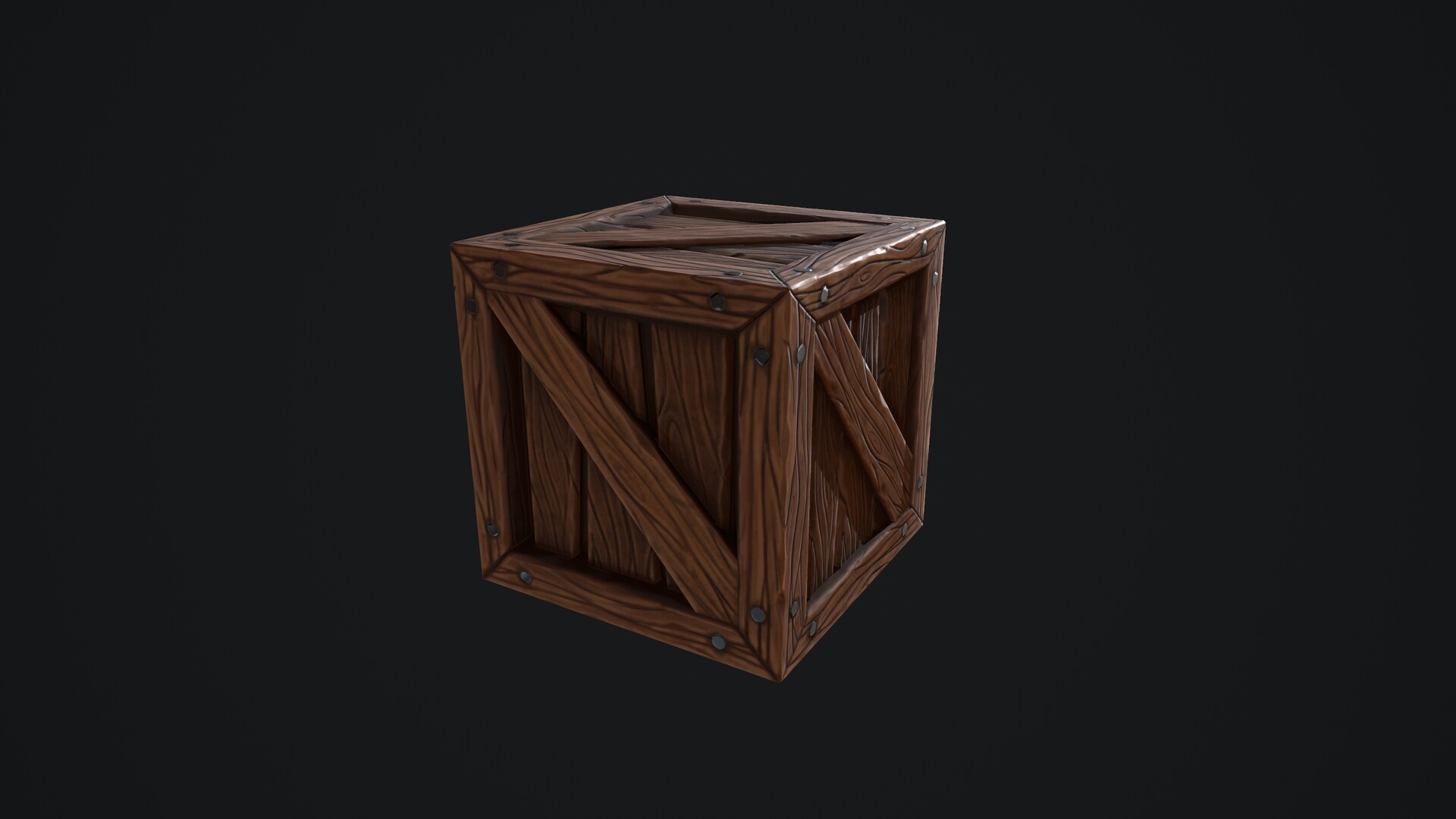 ArtStation - Stylized wood crate (Student project)