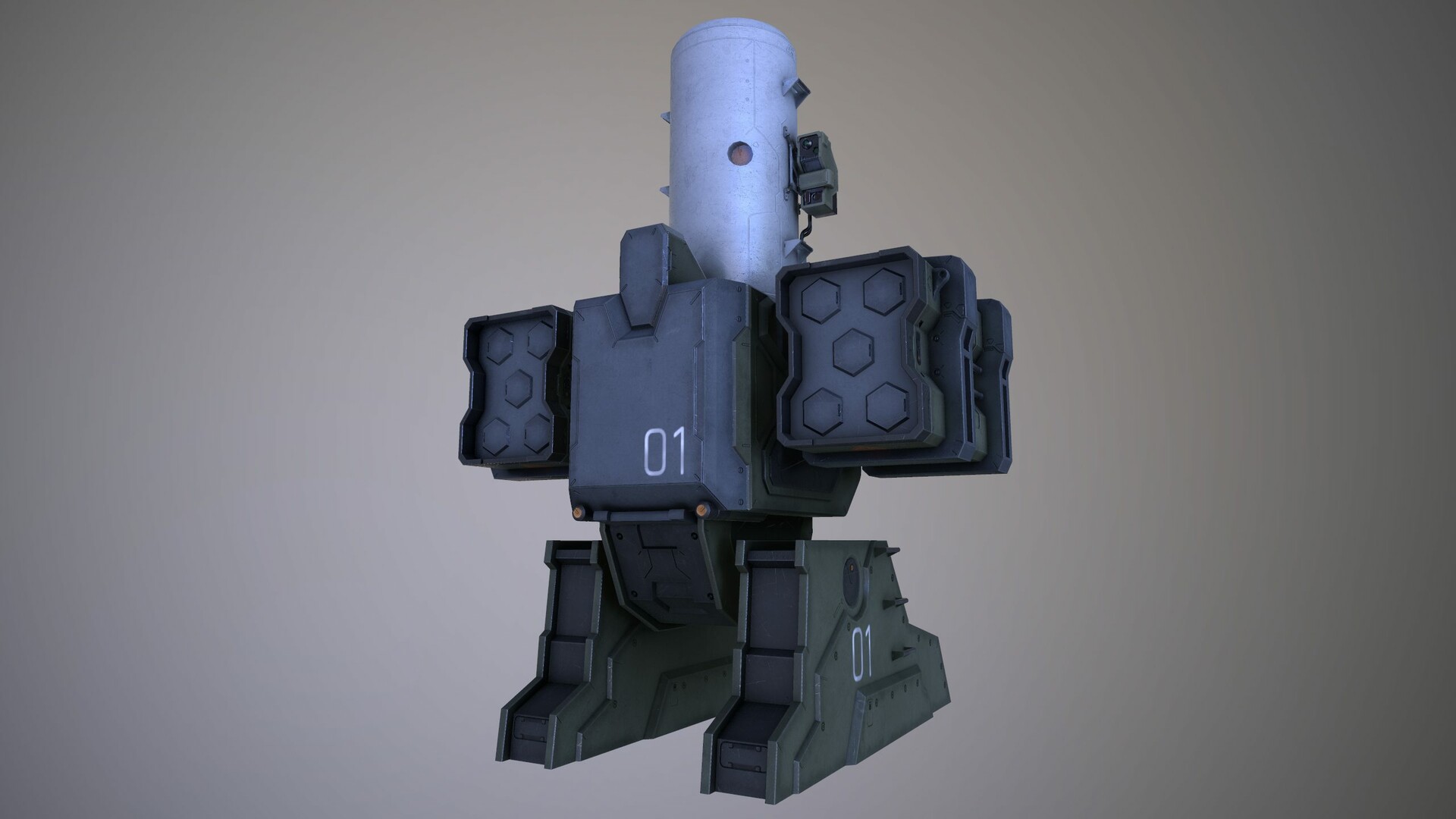 ArtStation - CIWS Missile Turret