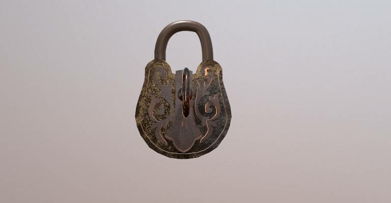 ArtStation - Ancient lock and key