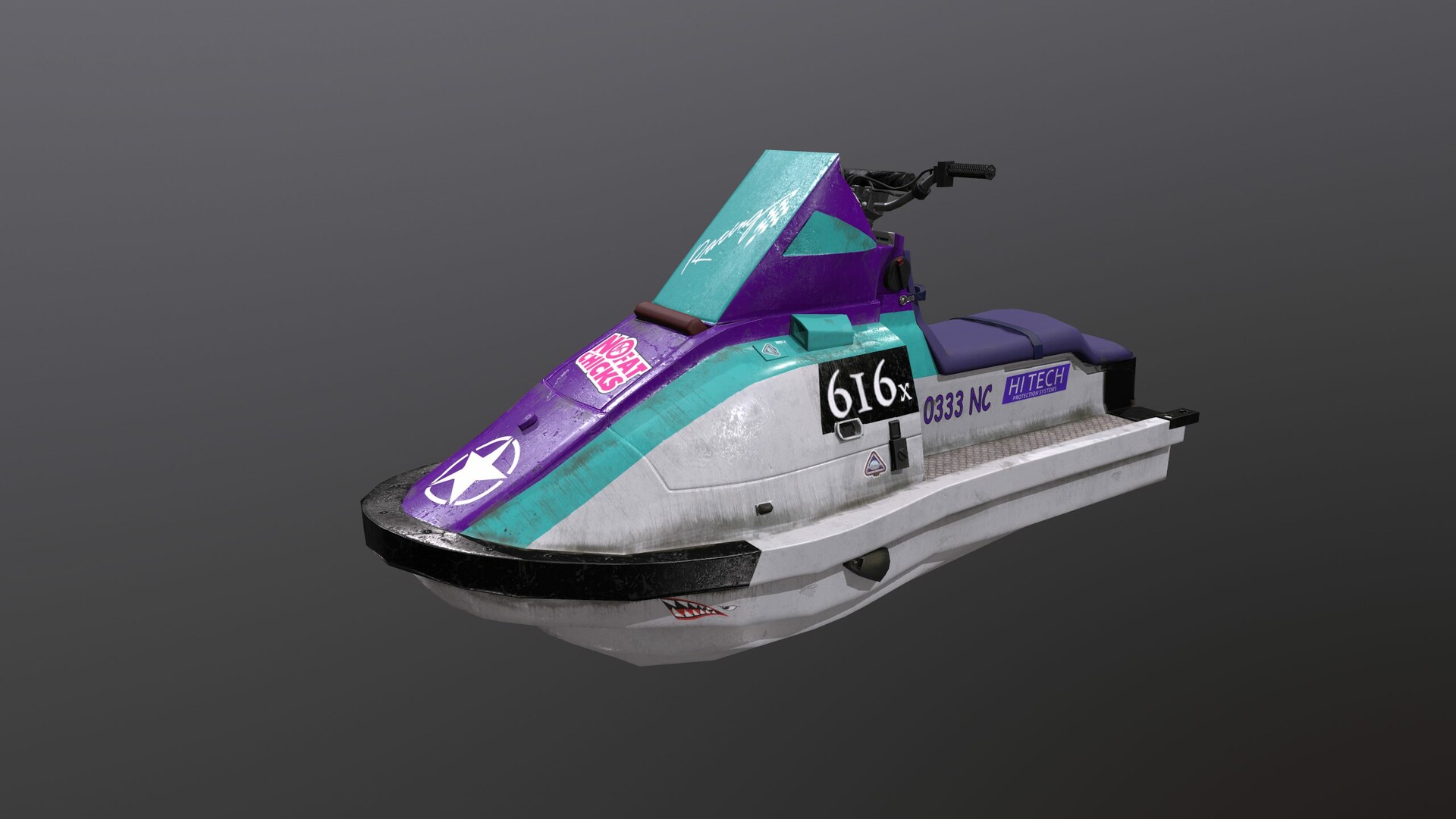 ArtStation - Ski Jet 3d boat model : Game ready