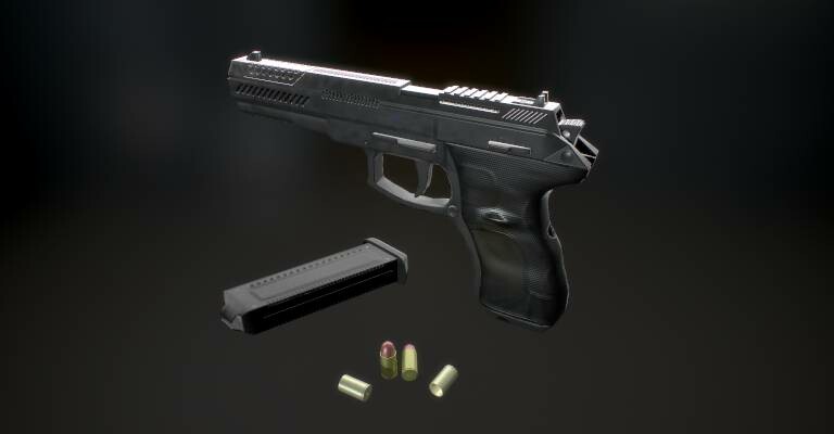 ArtStation - Sci-fi pistol