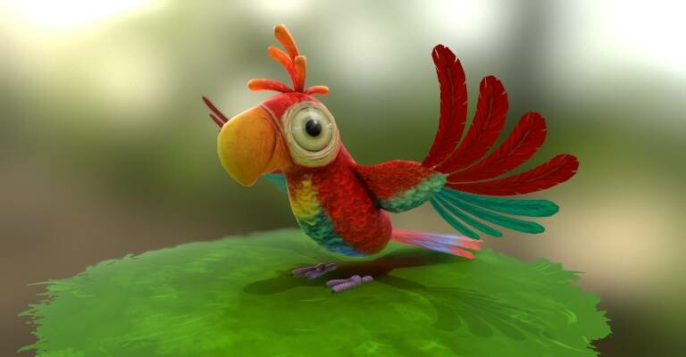ArtStation - Parrot_Stylize bird