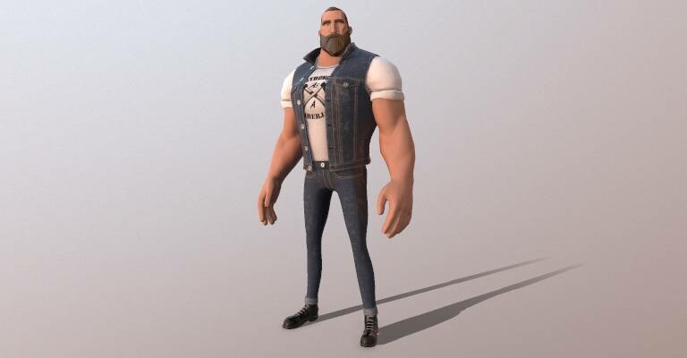 ArtStation - Stylized Male Character Model Study