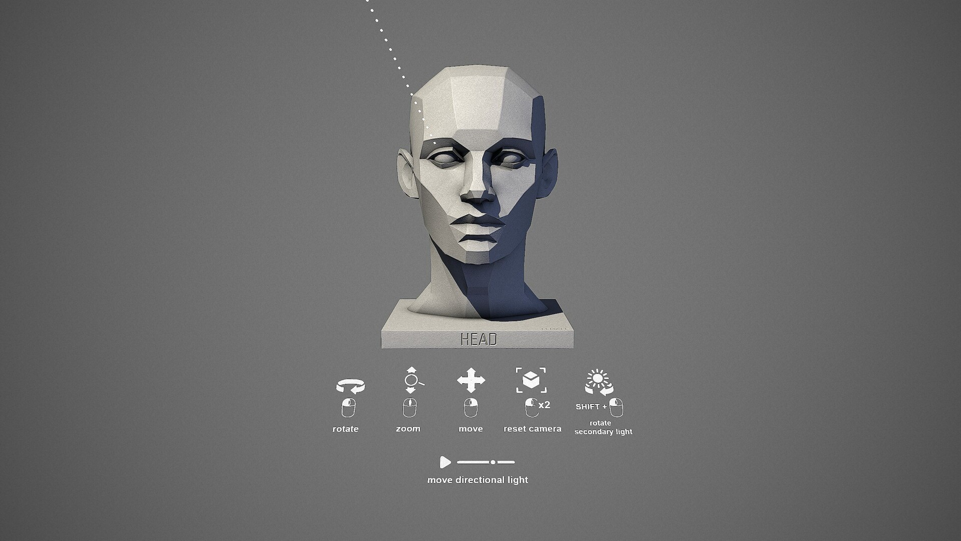 ArtStation - FEMALE HEAD, LIGHT REFERENCE TOOL