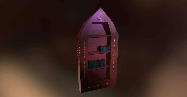ArtStation - Mystical Secret Bookcase Door