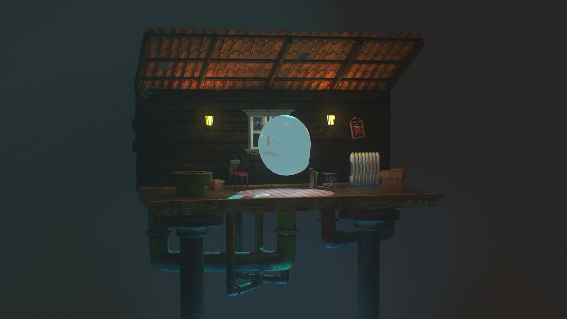 ArtStation - Super Mario World Ghost Level