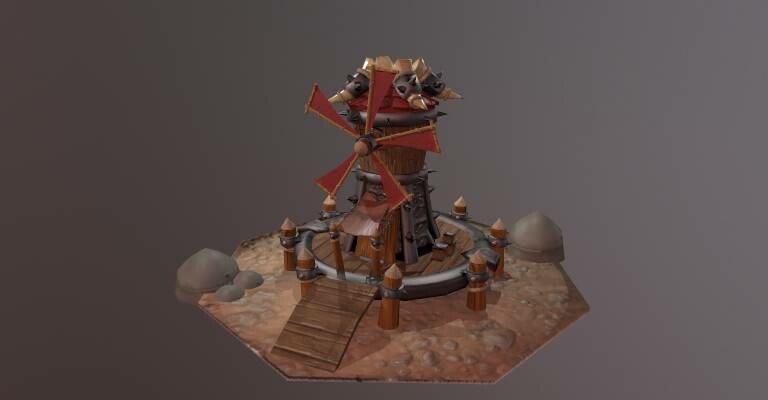 ArtStation - Stylized Windmill