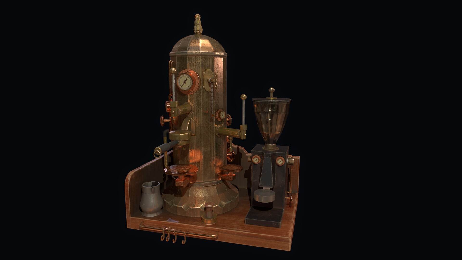 ArtStation - Steampunk Espresso Machine