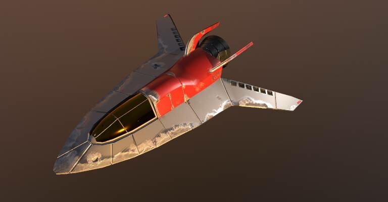 ArtStation - Retro Spaceship