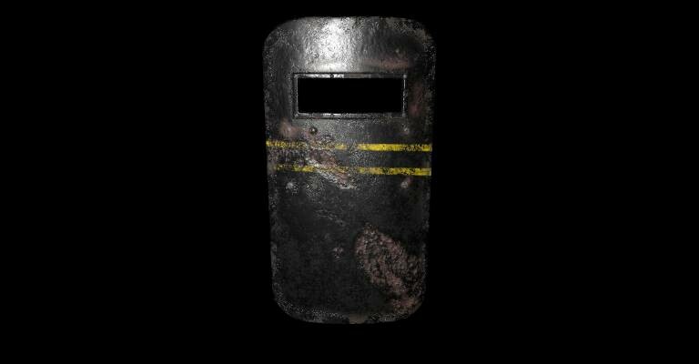 ArtStation - Riot Shield Damaged