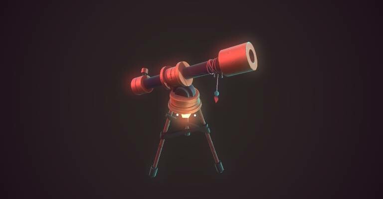 ArtStation - Stylized Telescope | Game ready asset