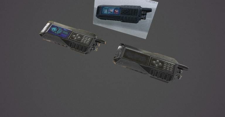 ArtStation - Right Wrist Comms device.