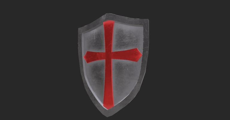 ArtStation - game ready medieval shield