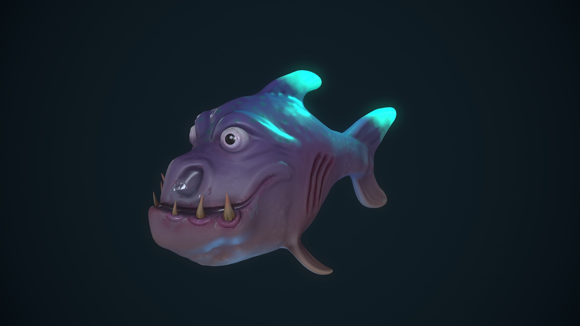 ArtStation - Stylized chomper Fish