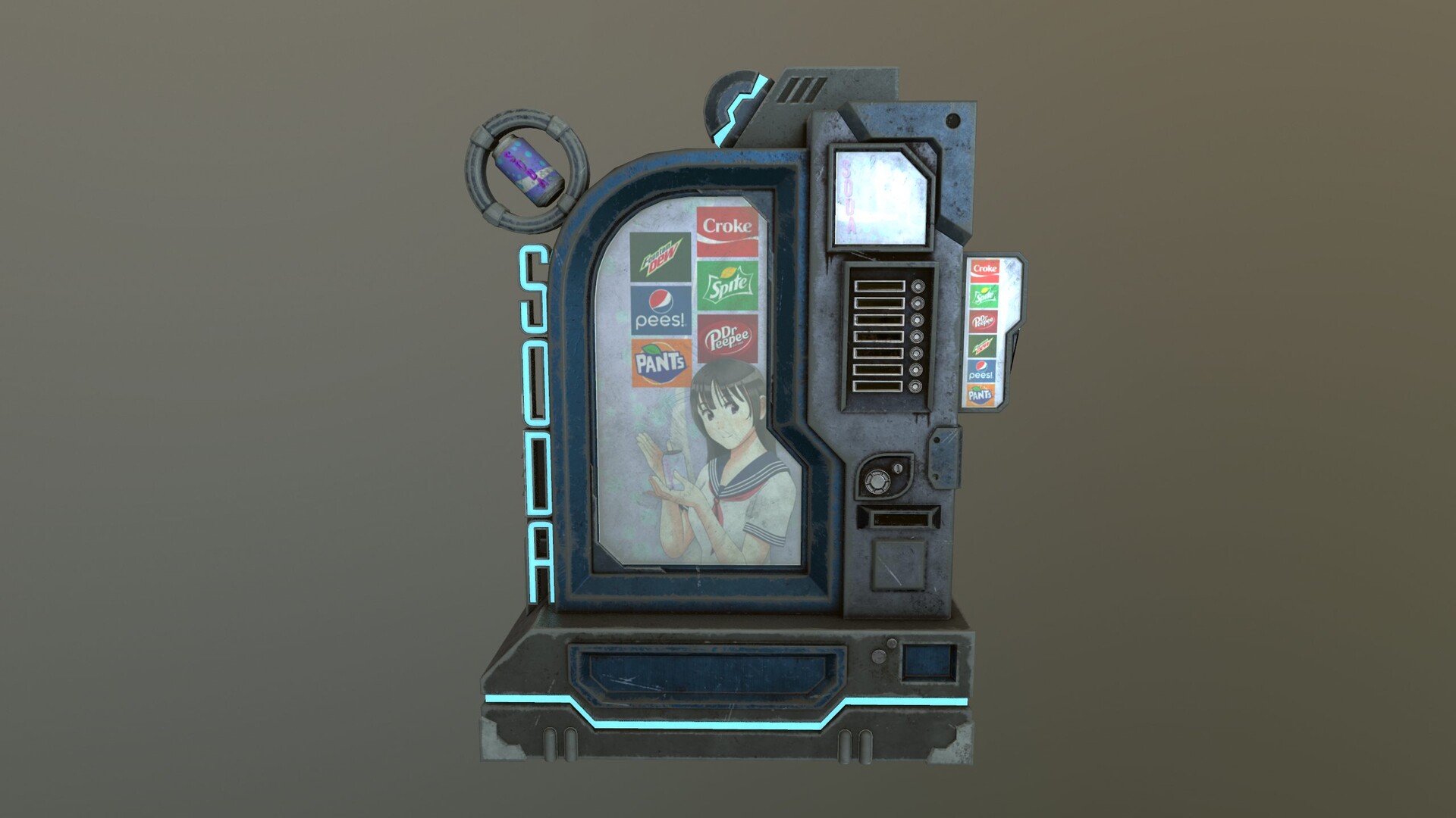 ArtStation - Cyberpunk Vending Machine