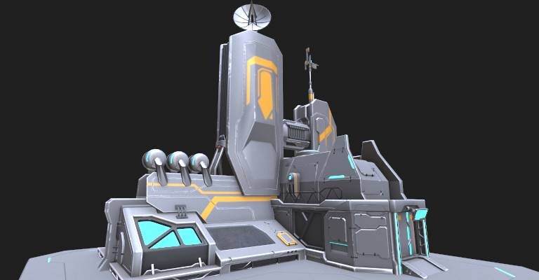 ArtStation - 3D Sci-fi Building for games