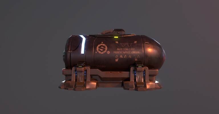 ArtStation - 【练习】胶囊舱（space capsule）