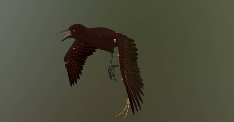 ArtStation - Crow Creatures & Meteors- FYP (Starfall)