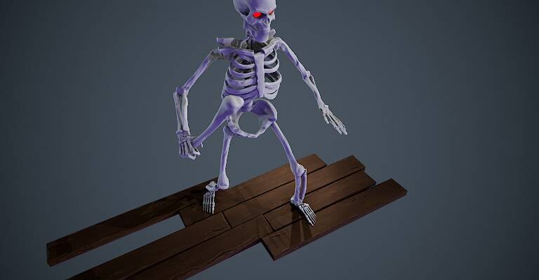 ArtStation - Stylized Skeleton Enemy