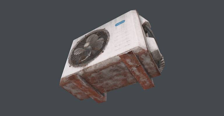 ArtStation - Old Condensing Unit