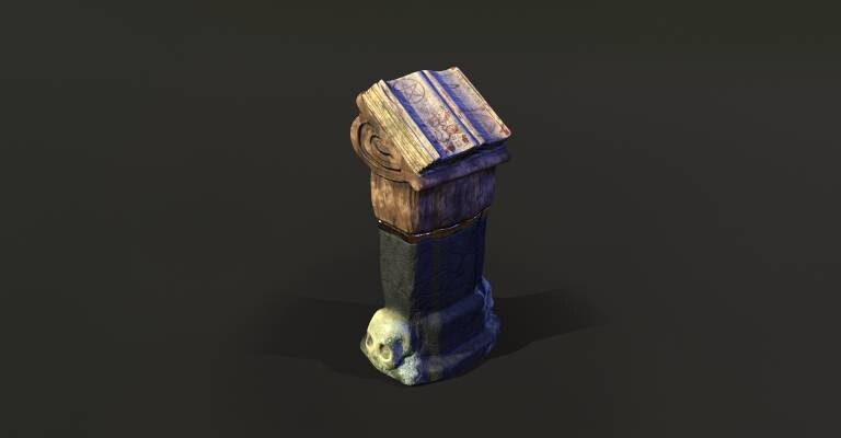 ArtStation - Gothic Book Stand