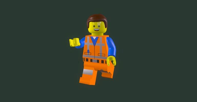 ArtStation - Emmet from the Lego Movie (updated to include animations)