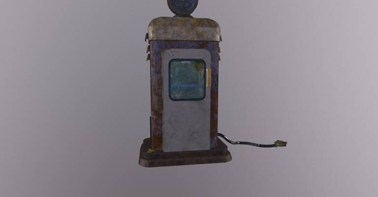 ArtStation - Texture 3D model Retro vending machine