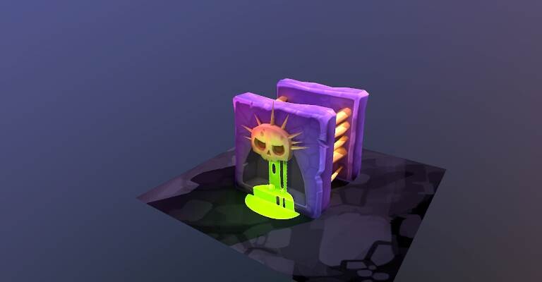 ArtStation - [3D] Skull box