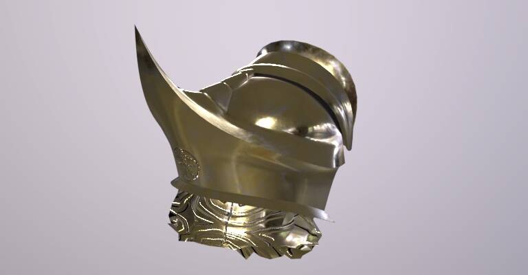 ArtStation - Gold Shoulder Armor