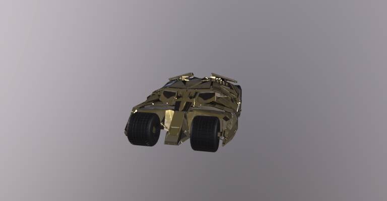 ArtStation - Gold Batmobile