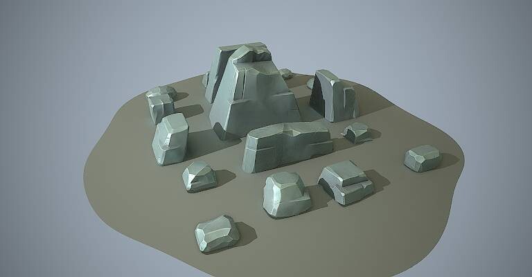 ArtStation - Stylized Stones