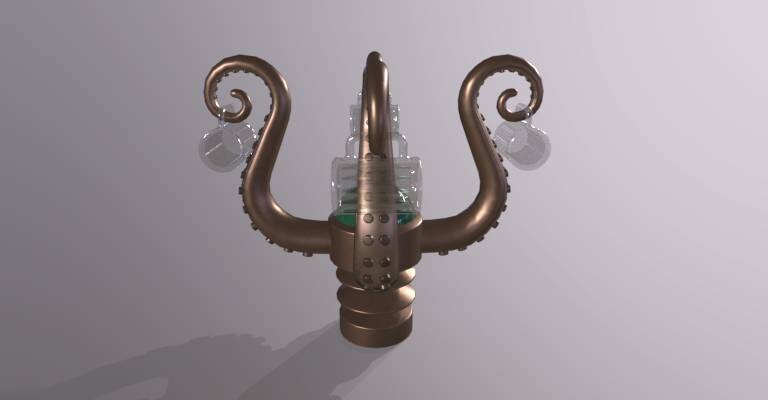 ArtStation - Wild West & Aliens Octopus Glass Holder